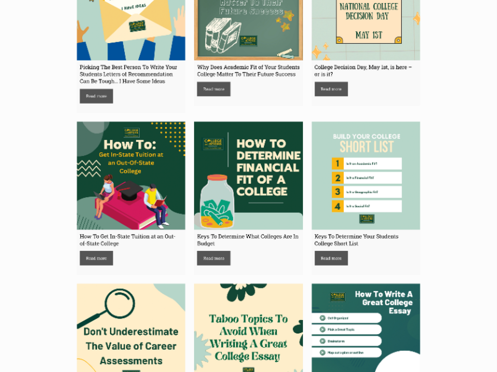 College & Beyond LLC - College Planning Website by Thanos Markopoulos ...