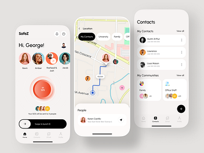 SafeZ Emergency Sos - Mobile App by Asad Akbar on Dribbble