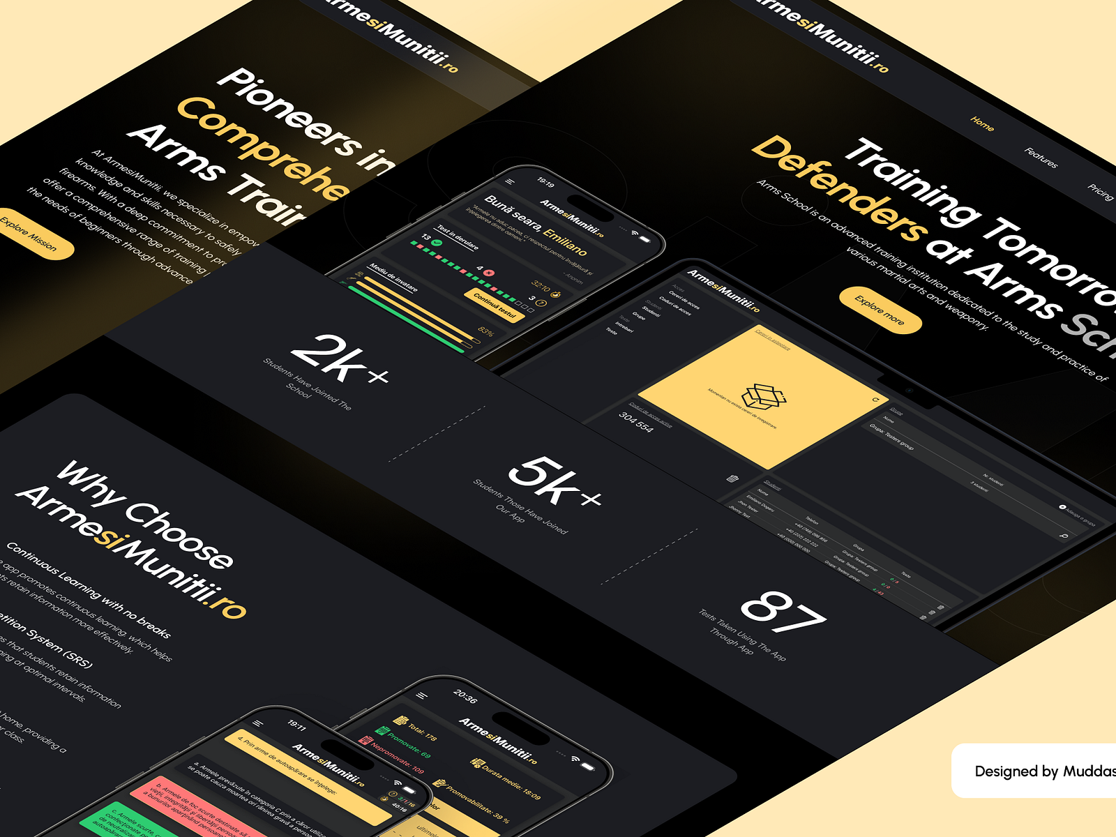 ArmesiMunitii Arm Training App UI UX Designed by Muddassar MD by ...