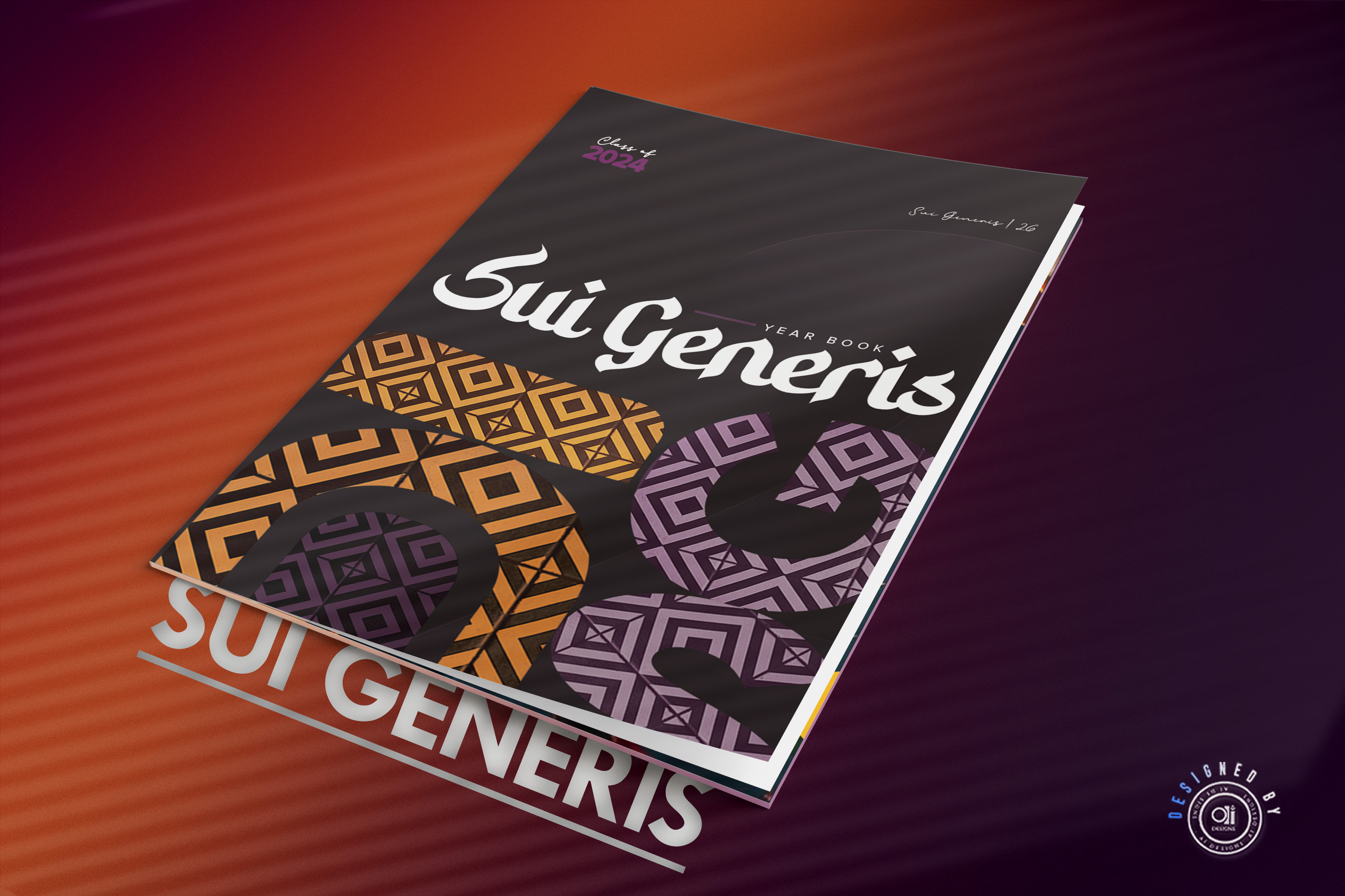 SUI GENERIS'26 YEARBOOK PRINT DESIGN MOCKUP by Akinpelu Ibrahim ...