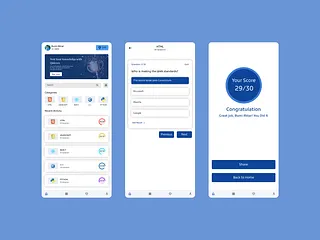 Quiz App UI designs, themes, templates and downloadable graphic ...