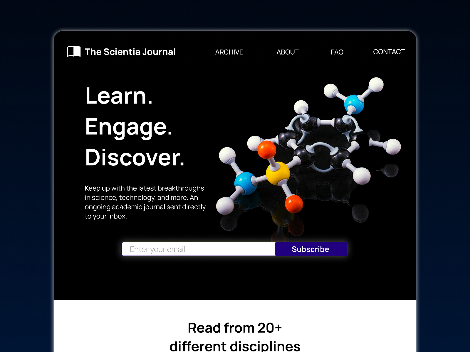Daily UI #3: Landing Page by Katherine Lim on Dribbble