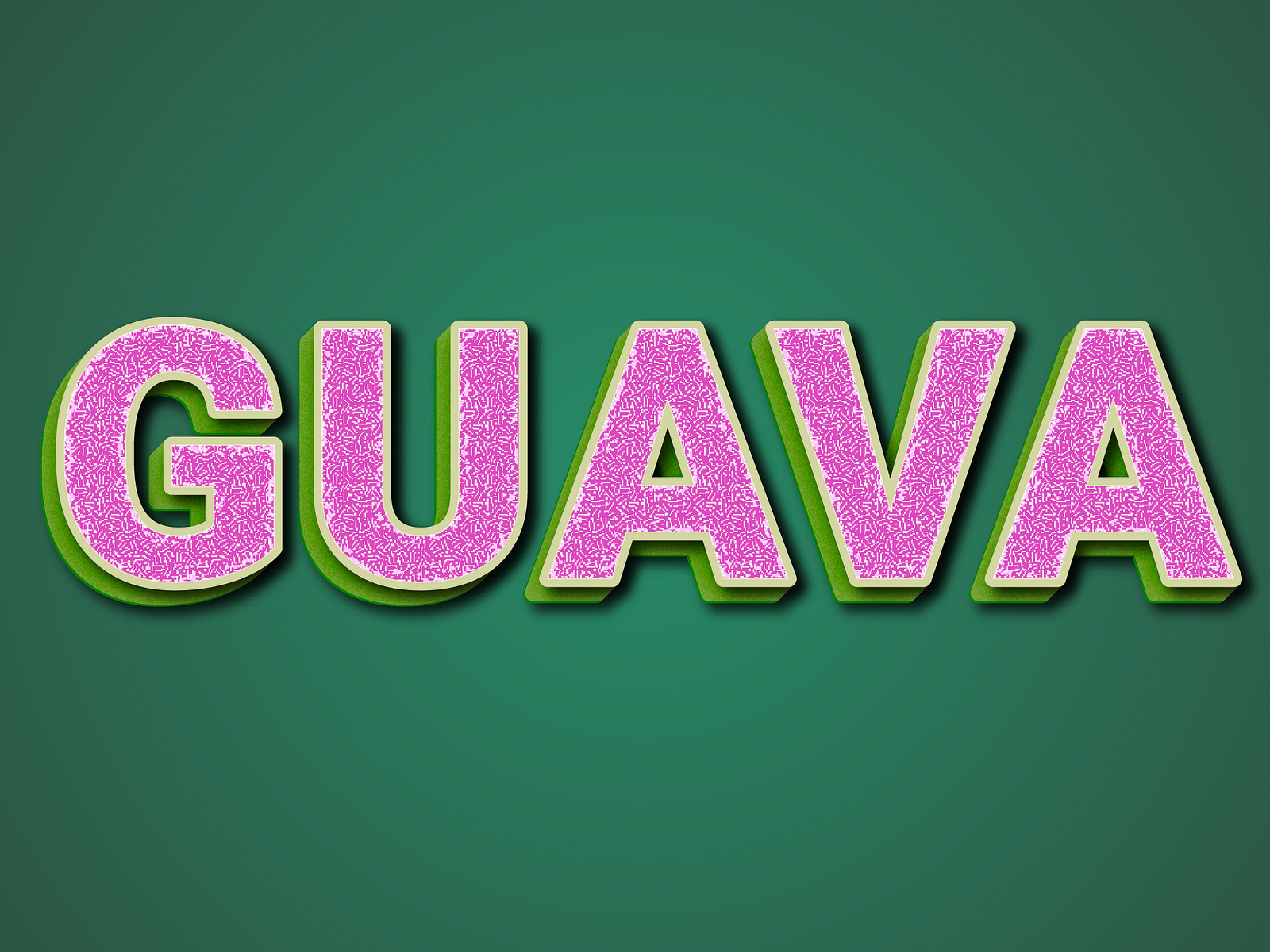 Guava Text Effect by Pixel Root on Dribbble
