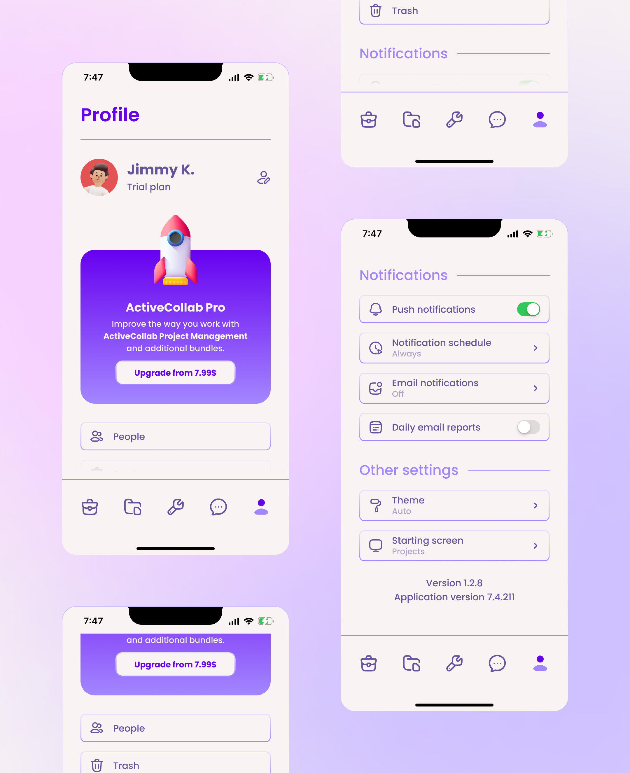 Sidebar and profile UI/UX redesign - Slart Designs by Sebastian ...