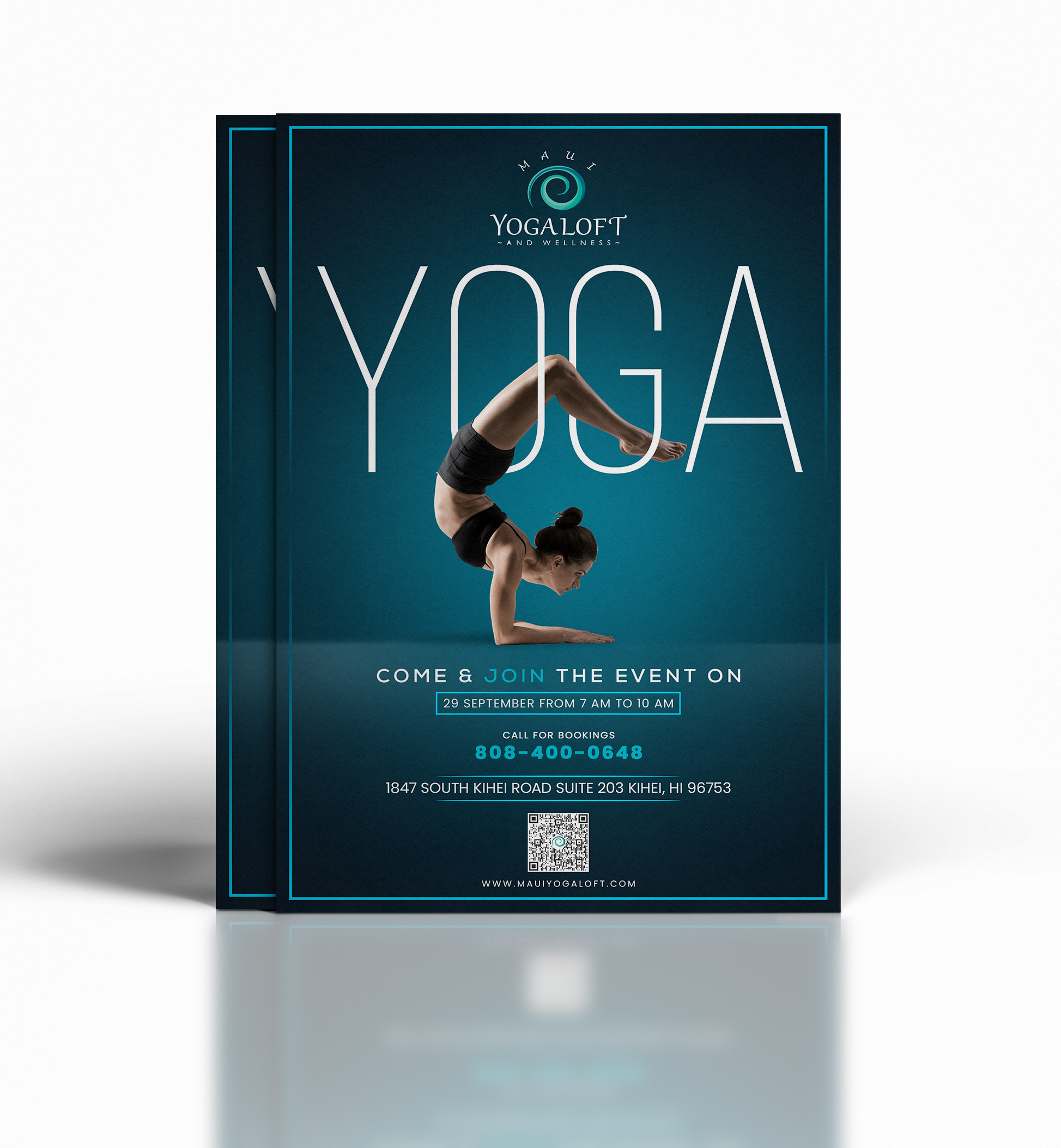 Yoga Flyer Design by Nishat Tasnim Maria on Dribbble