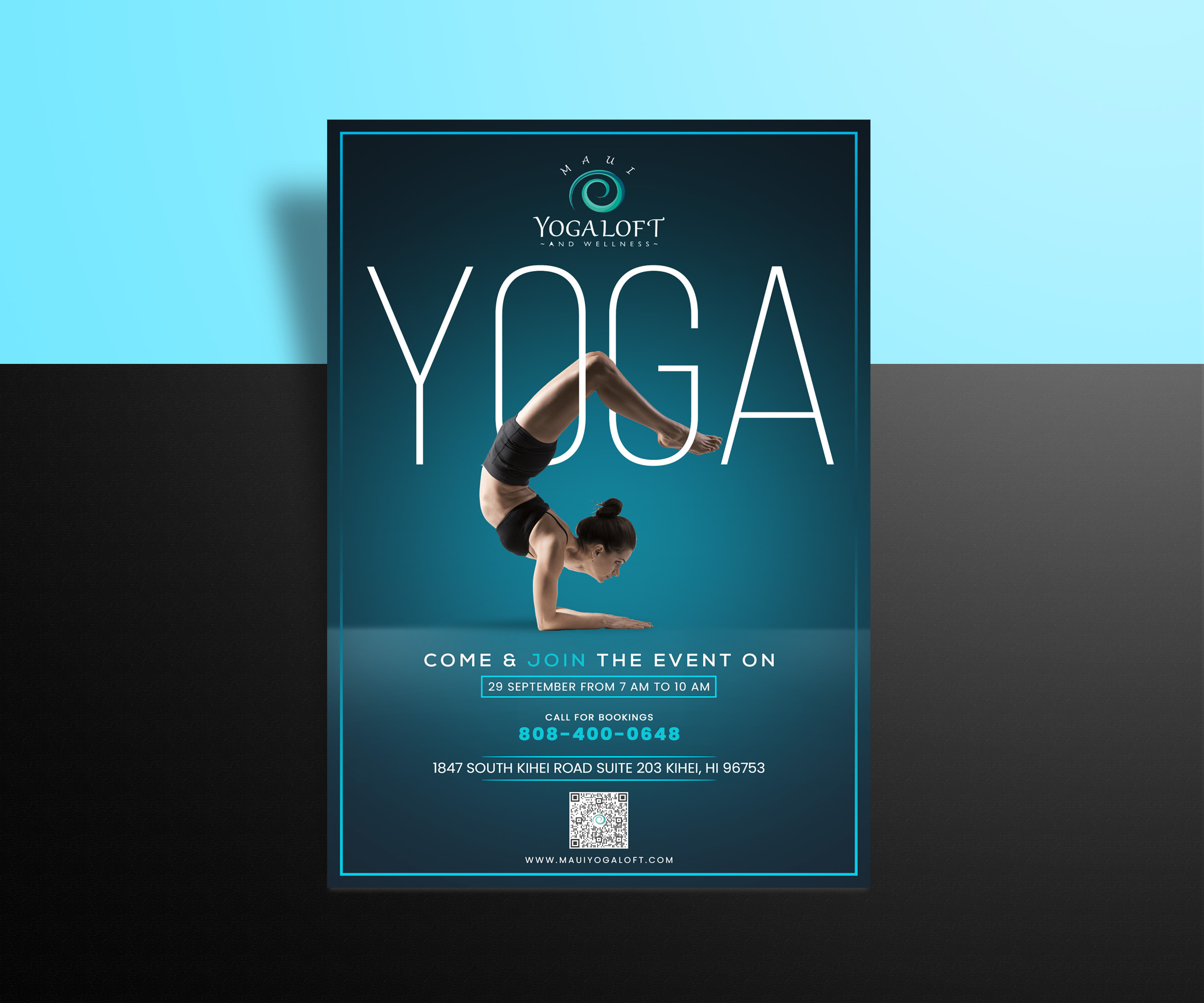 Yoga Flyer Design by Nishat Tasnim Maria on Dribbble
