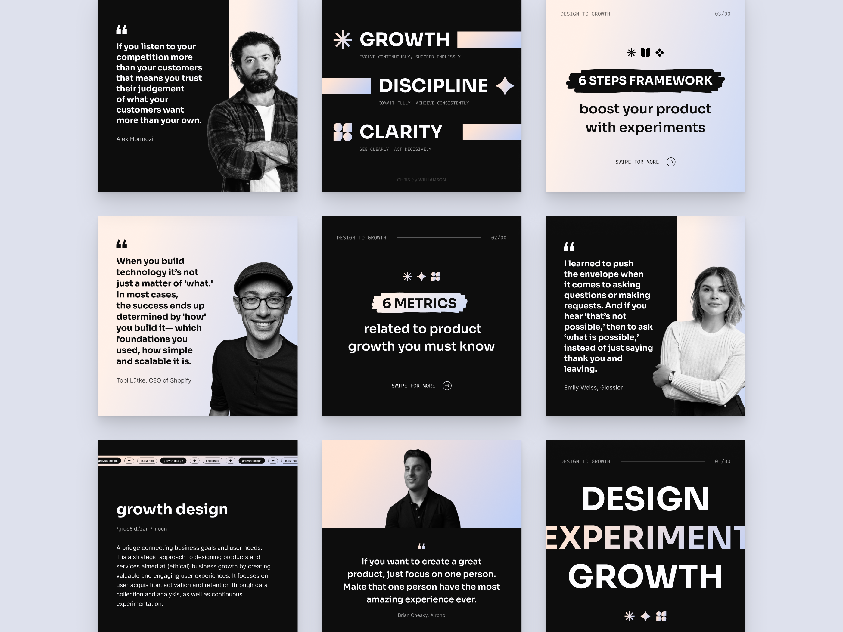 Growth to design – Instagram feed template by Katarzyna Łachajczak on ...