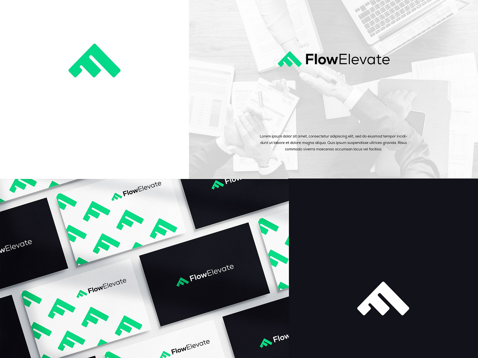 Flow Elevate Logo by Rozzium on Dribbble