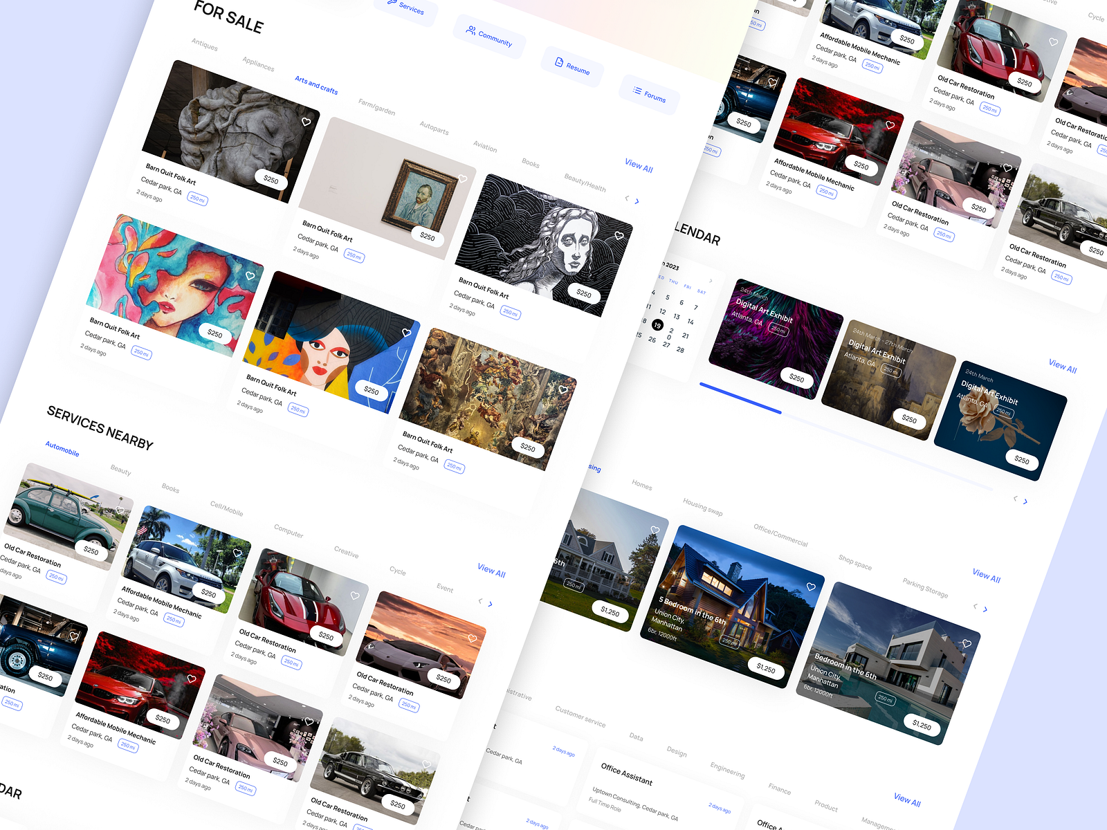 Craigslist Website Redesign by Mariam Oguntade on Dribbble