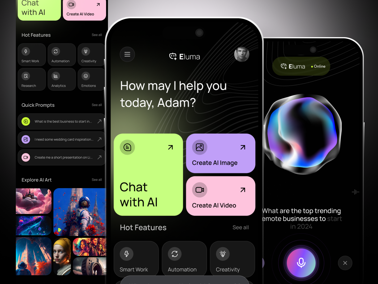 Ai app design mobile app by lazy kar for LazyInterface UI UX Team on Dribbble
