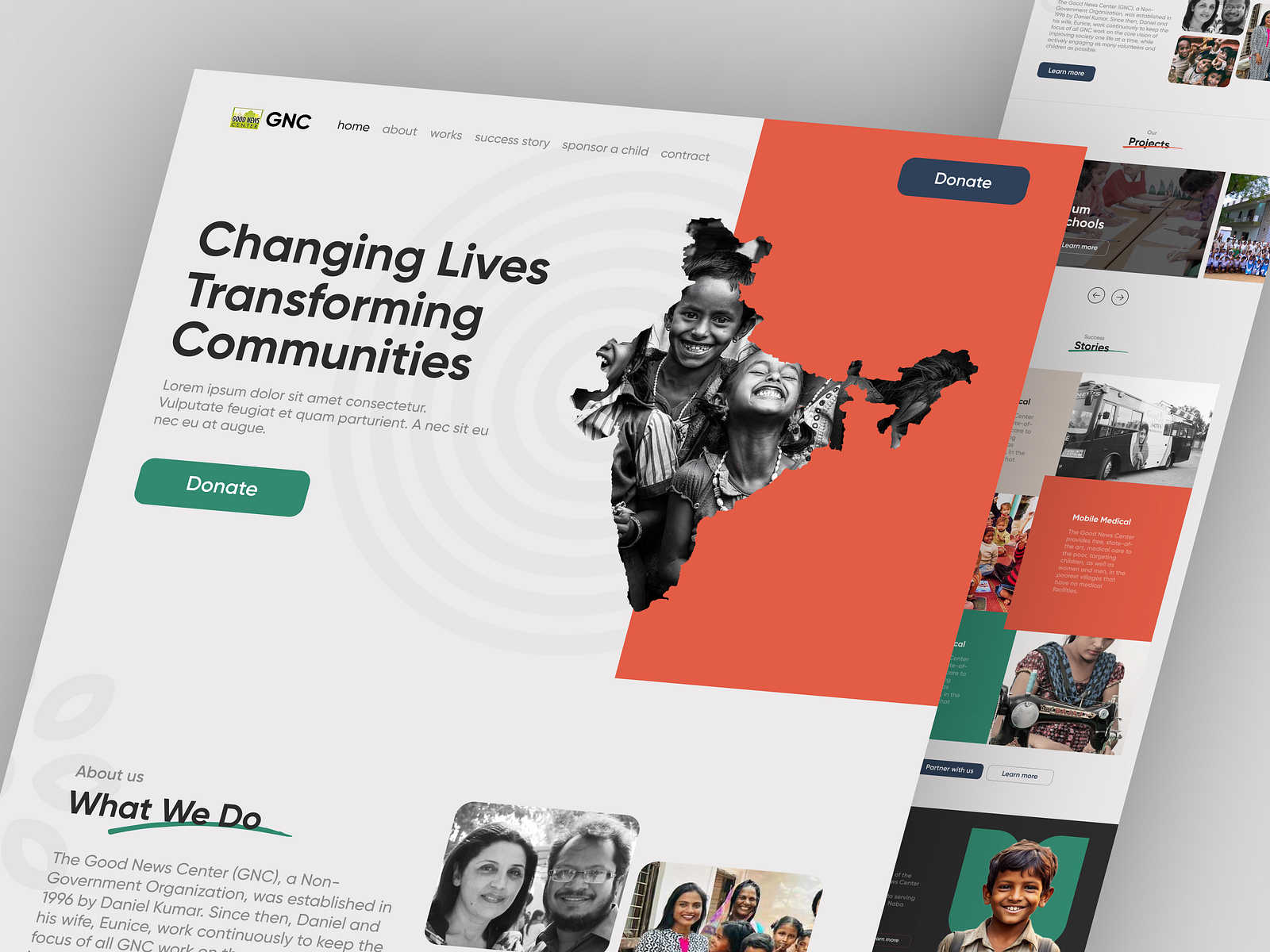 NGO Website Design / social work / save people / Agency by Burhanul ...