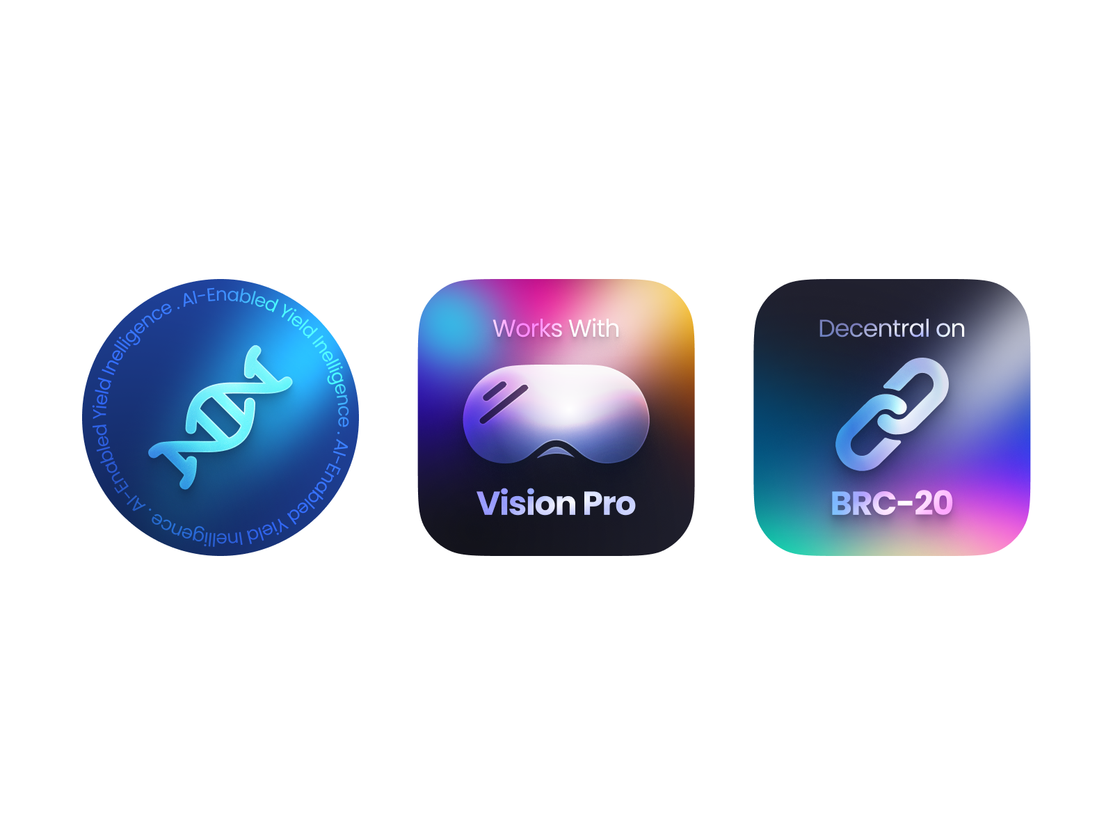 AI project badges design by Vitaliy on Dribbble