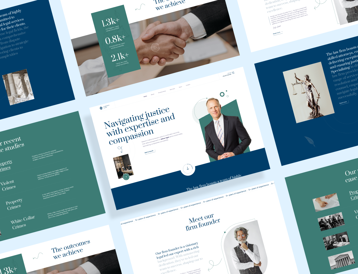 Modern Law Firm Home Page - LIBERTYLAW - Webflow Template by MD.FAISAL ...