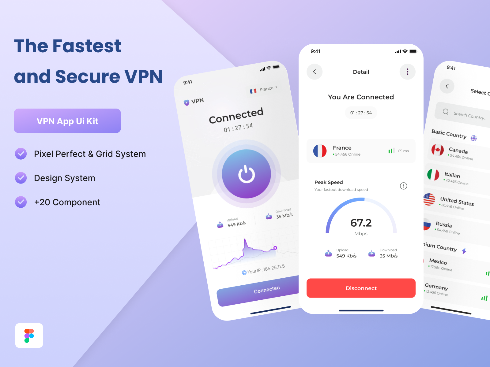 Vpn UI Design designs, themes, templates and downloadable graphic ...