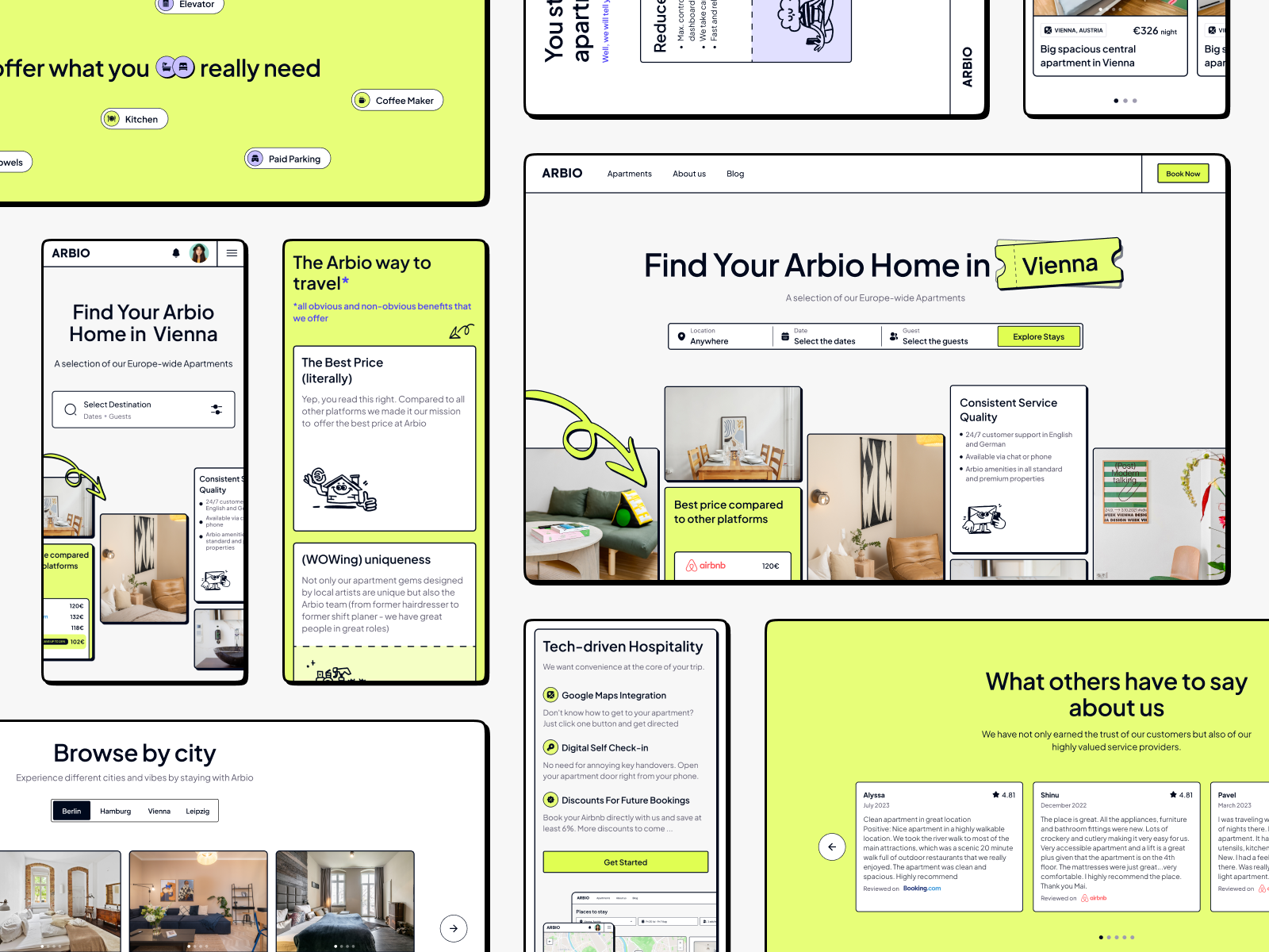 Arbio - booking apartment website by Afterglow on Dribbble