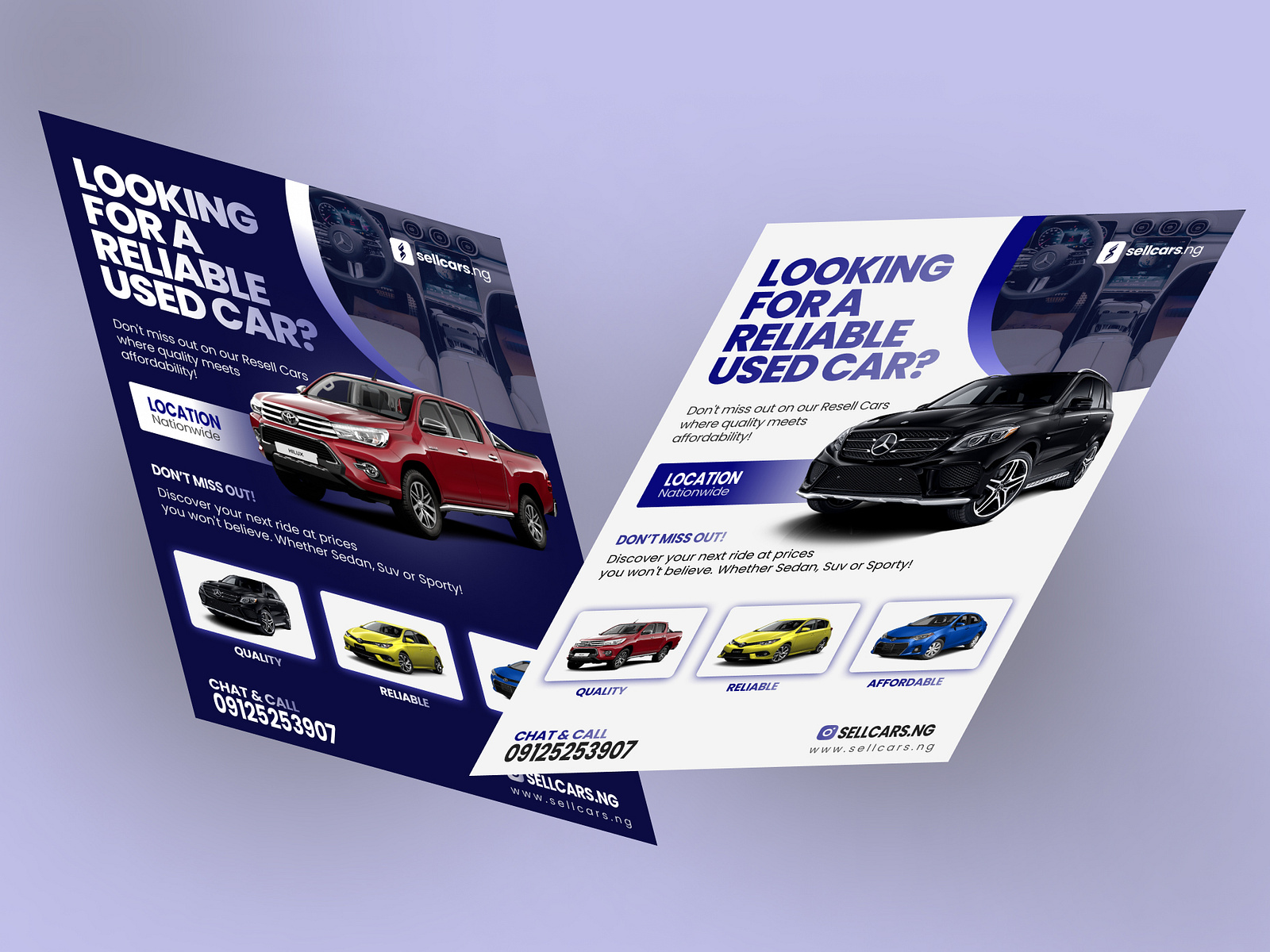 A Car Resell Awareness Flyer by kenechukwu Ene on Dribbble