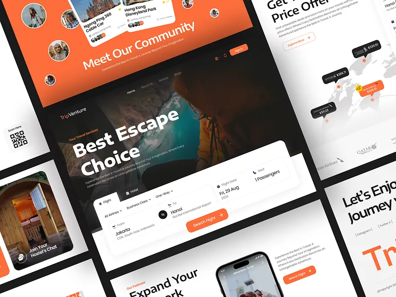 Travel Website designs, themes, templates and downloadable graphic ...