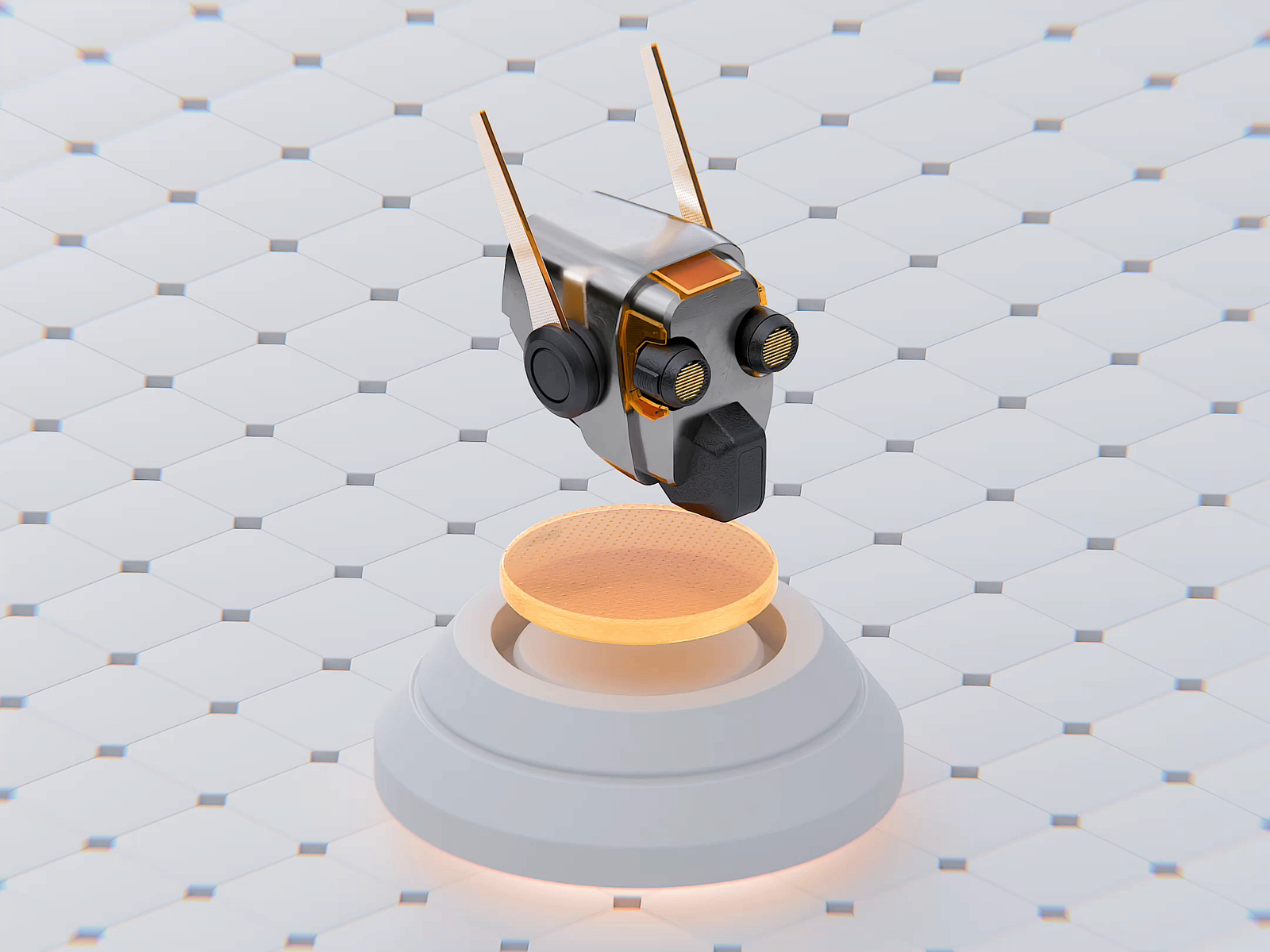Simple Mech Head by Ilia Andreev on Dribbble