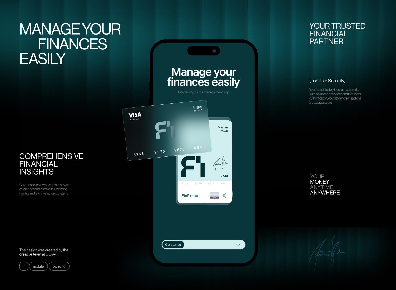 Finance Management App by Levi Wilson for QClay on Dribbble