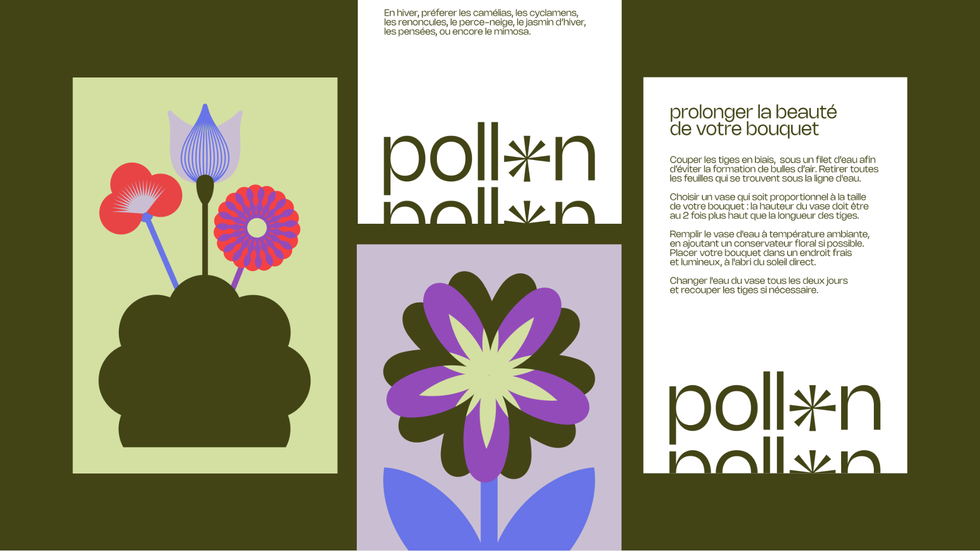 POLLEN - visual identity by Nadia Saïdani on Dribbble