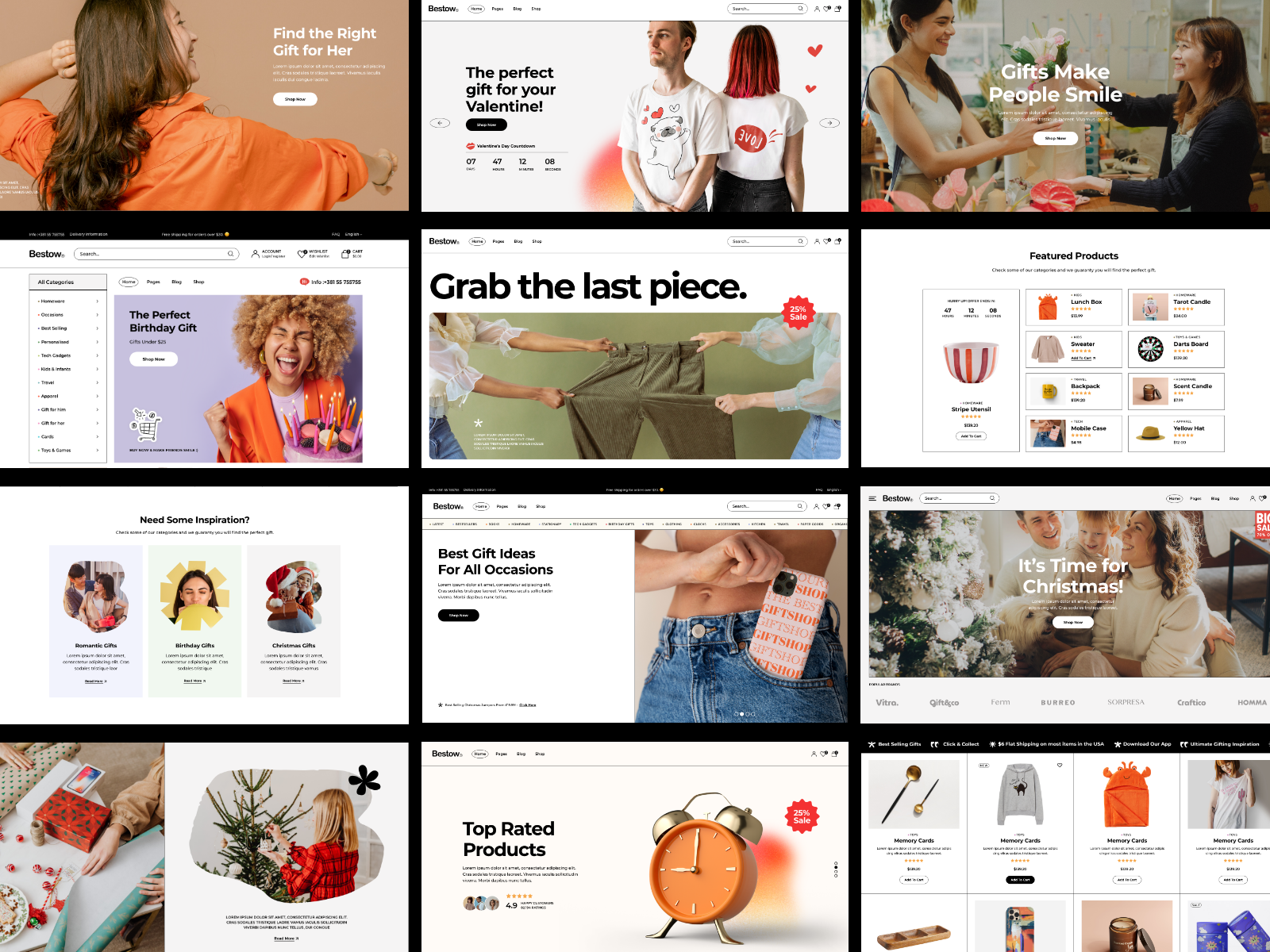 Bestow Gift Shop Ecommerce Theme By Marina Simeunović On Dribbble