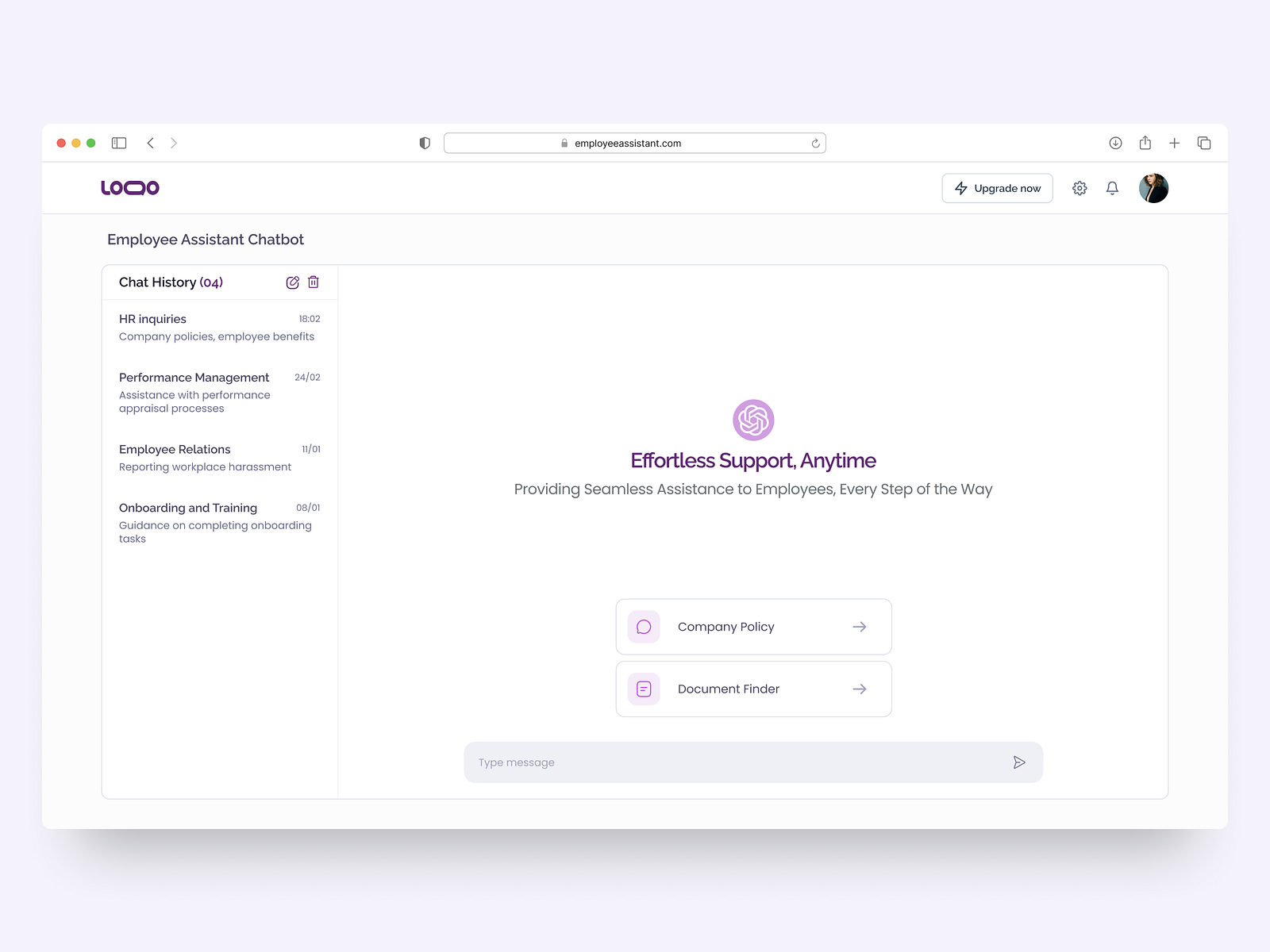 AI Chatbot - Desktop App by Sakila Pokharel on Dribbble