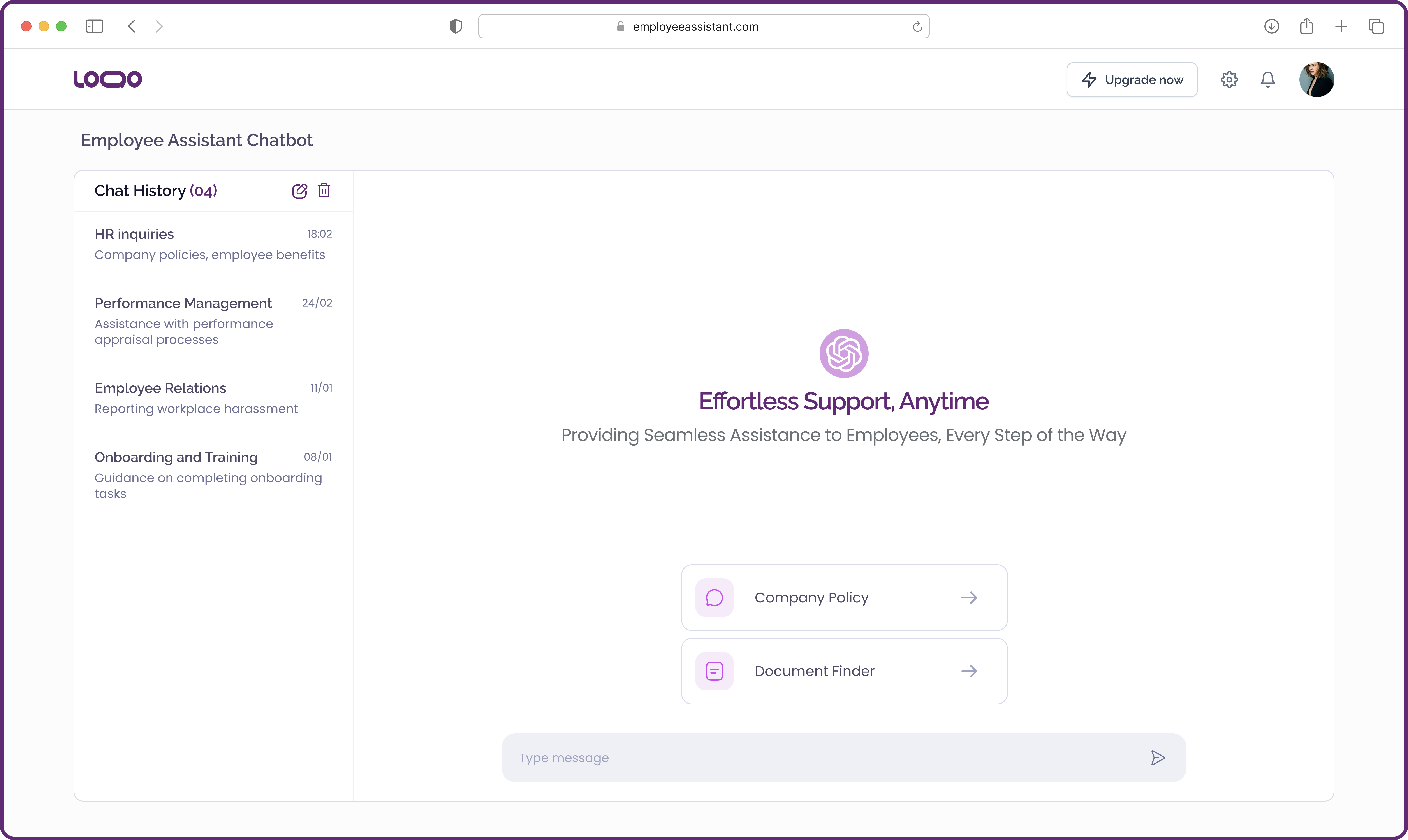 AI Chatbot - Desktop App by Sakila Pokharel on Dribbble