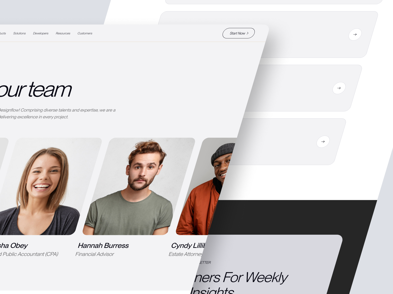 Designflow Website: Team's Page Design by Makora Studio on Dribbble