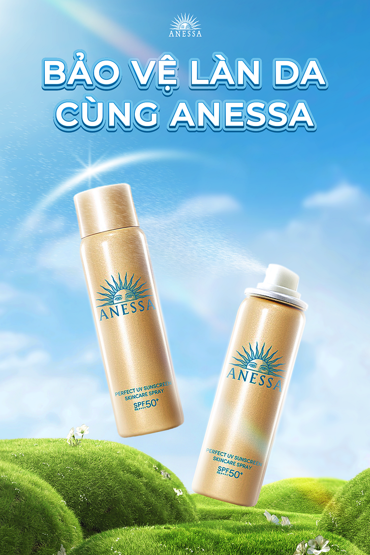 Anessa | Perfect UV Sunscreen Skincare Spray Poster by Lâm Phạm on Dribbble