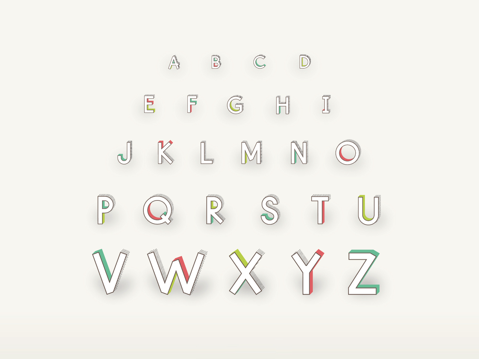 Alphabet by Janina Aritao on Dribbble