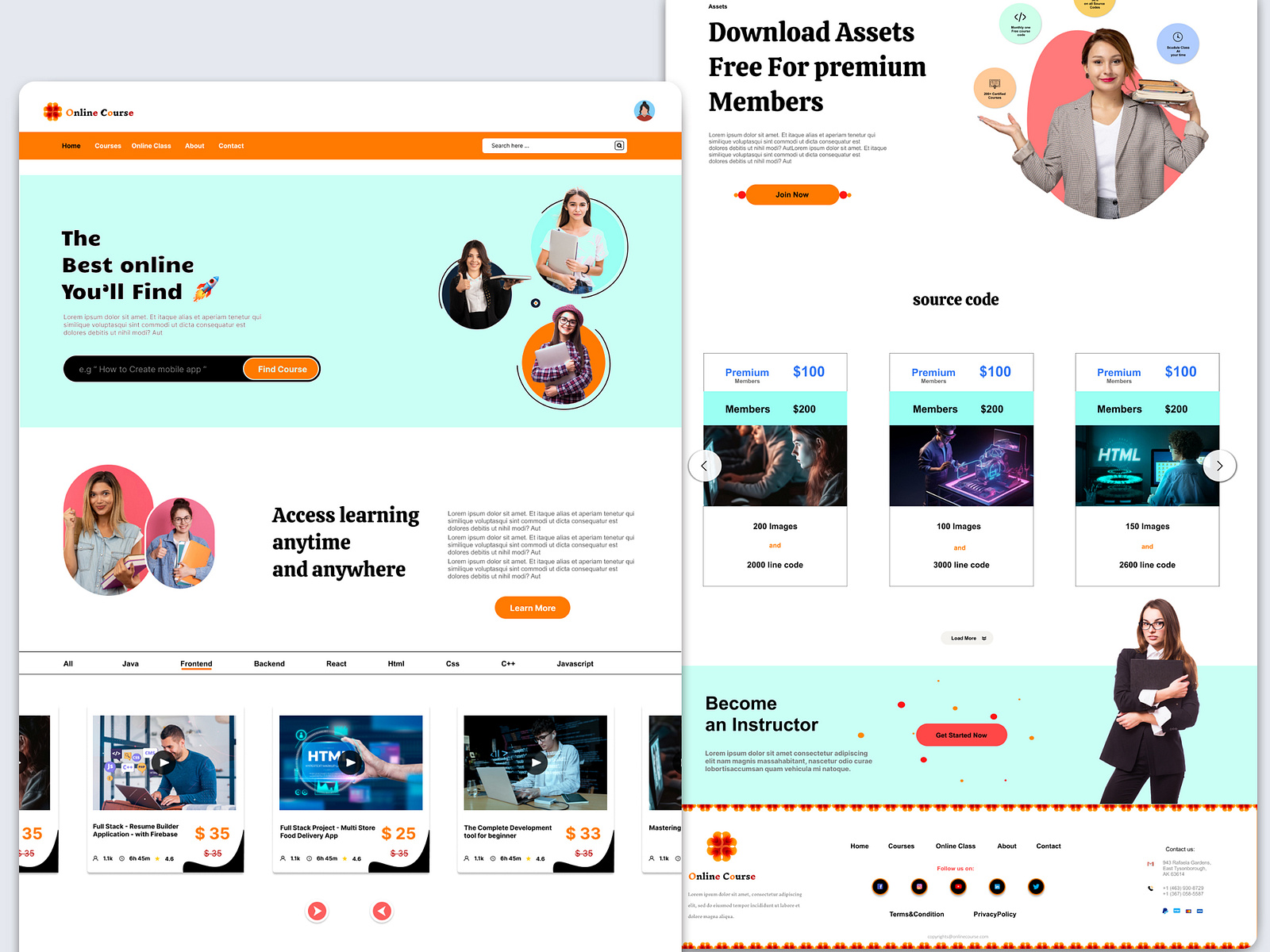 CourseZone: Dynamic Online Learning Marketplace UI by Vetrivel Ravi on Dribbble