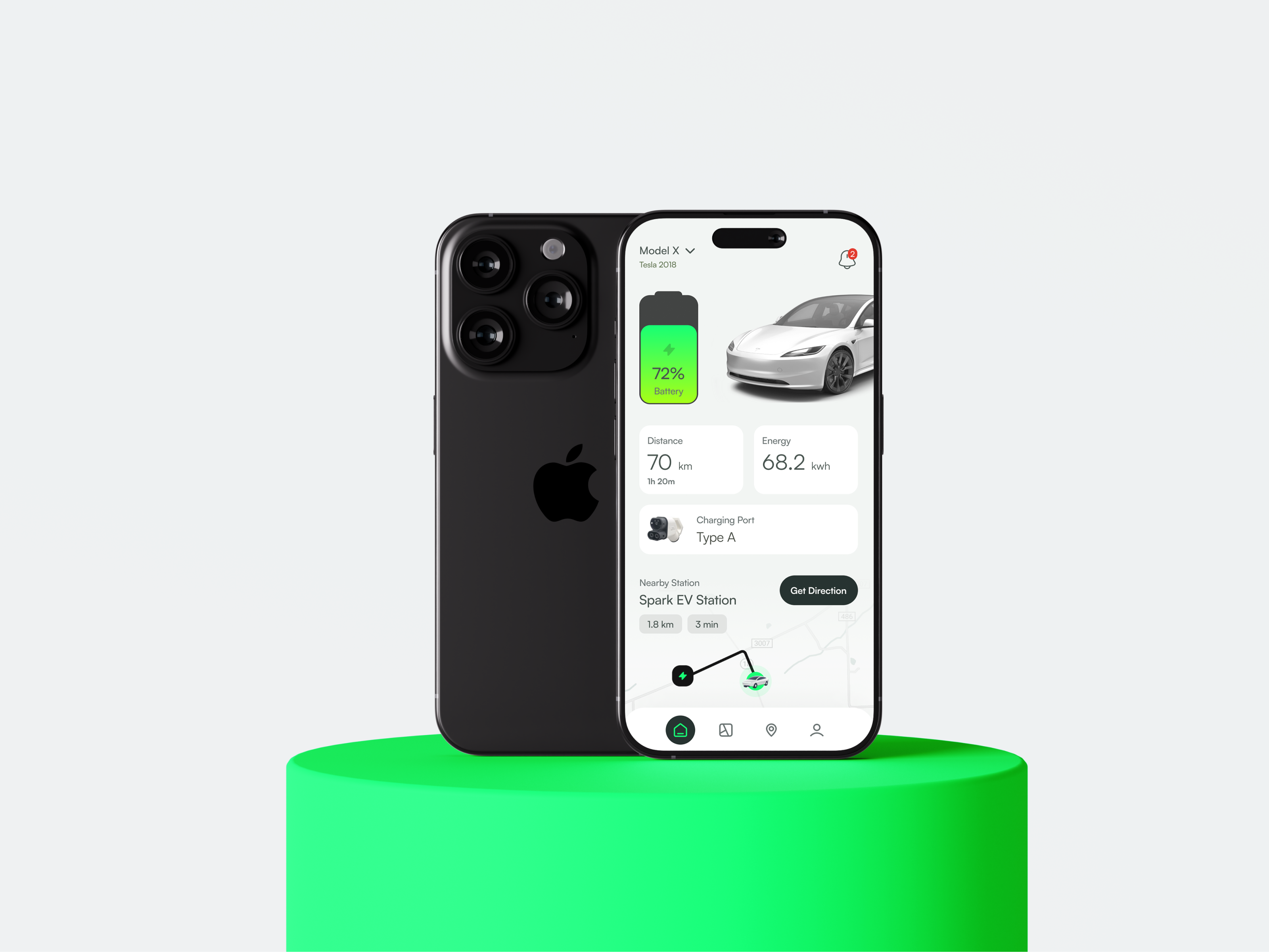 Browse thousands of Electric Car App images for design inspiration ...