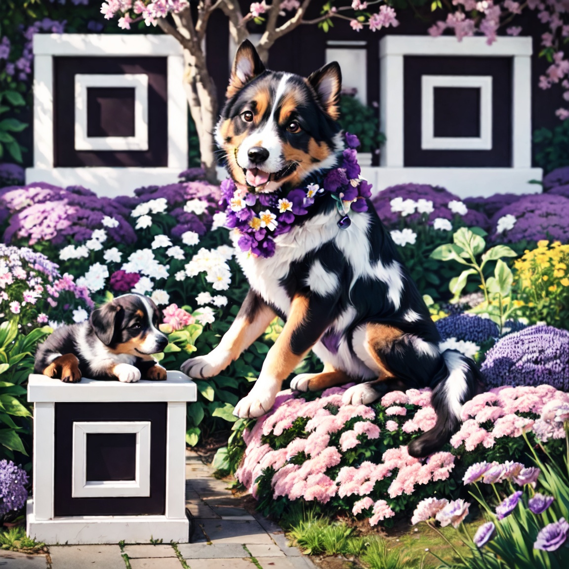 Blooming QR Code Puppies - A Perfect Interactive Blend of Nature by ...
