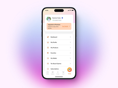 Profile Settings Screen Design by MD Nasimul Huda on Dribbble
