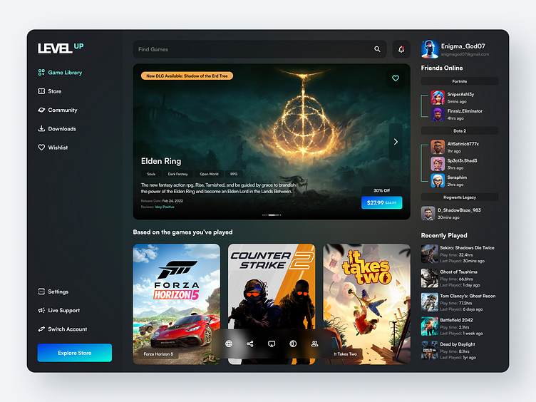 Level UP - Web Design by Denzel Escoto on Dribbble