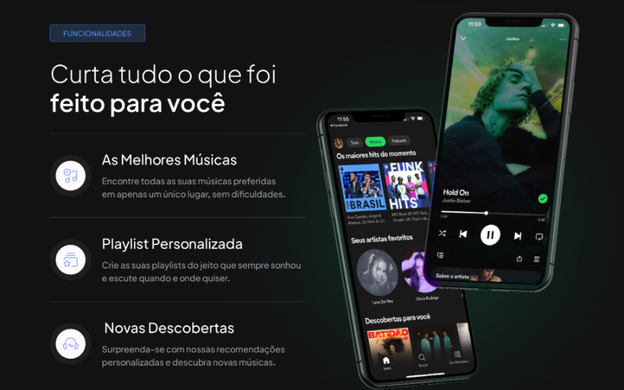 Web | Spotify Redesign Landing Page by Aline Scalassara on Dribbble