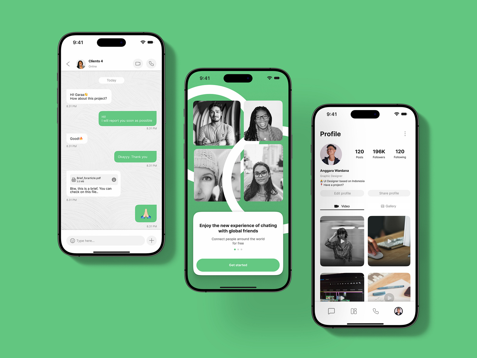 Message App Design Concept by Anggara Wardana on Dribbble