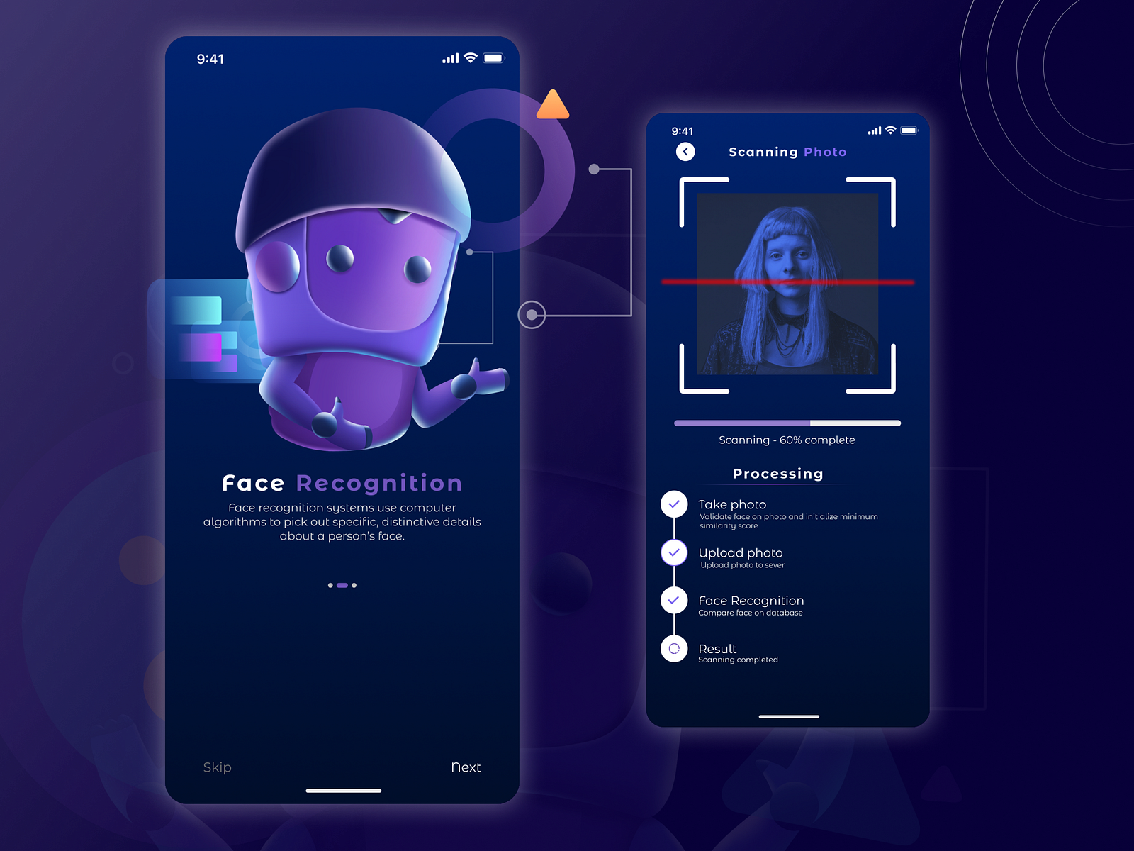 BisaFR - Face Recognition UI App by Haris Setiyono on Dribbble