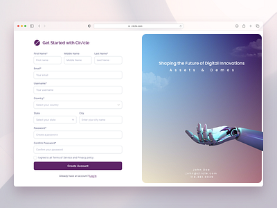 Sign Up Form by Sakila Pokharel on Dribbble