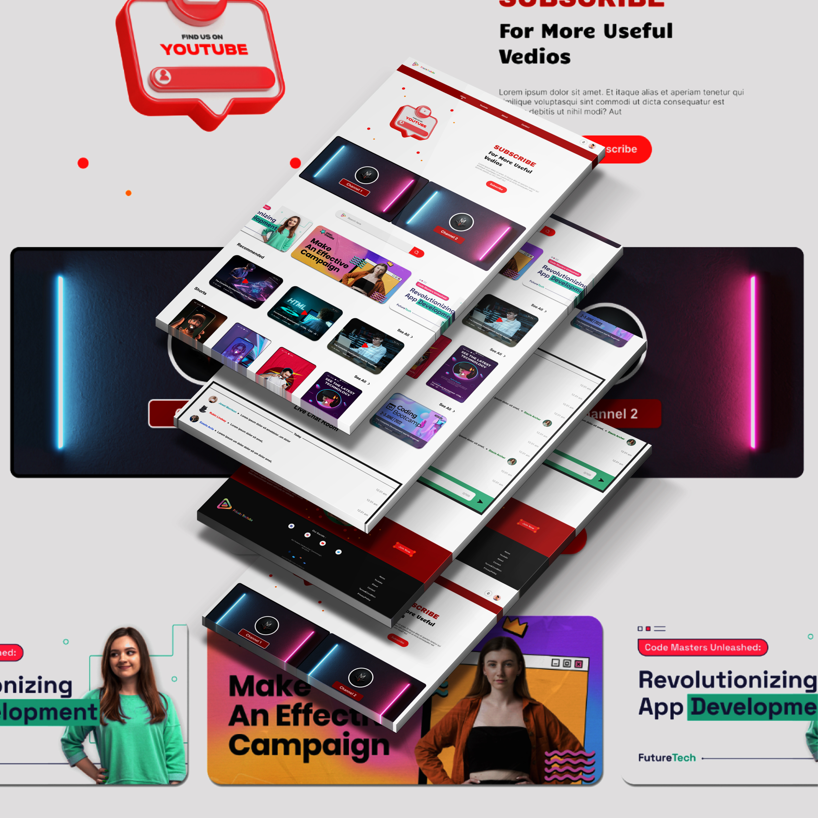 Youtube Downloader designs, themes, templates and downloadable graphic ...