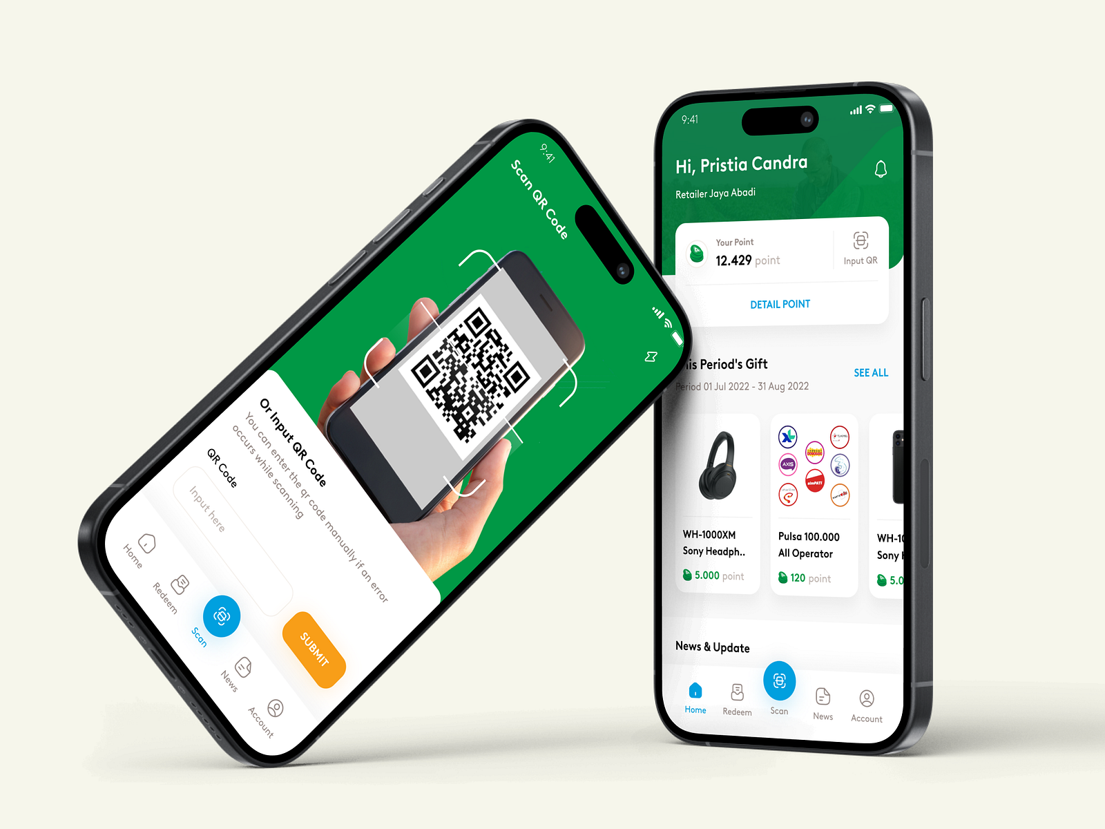 My Adama Star - Loyalty Point System - Mobile App by Crocodic on Dribbble