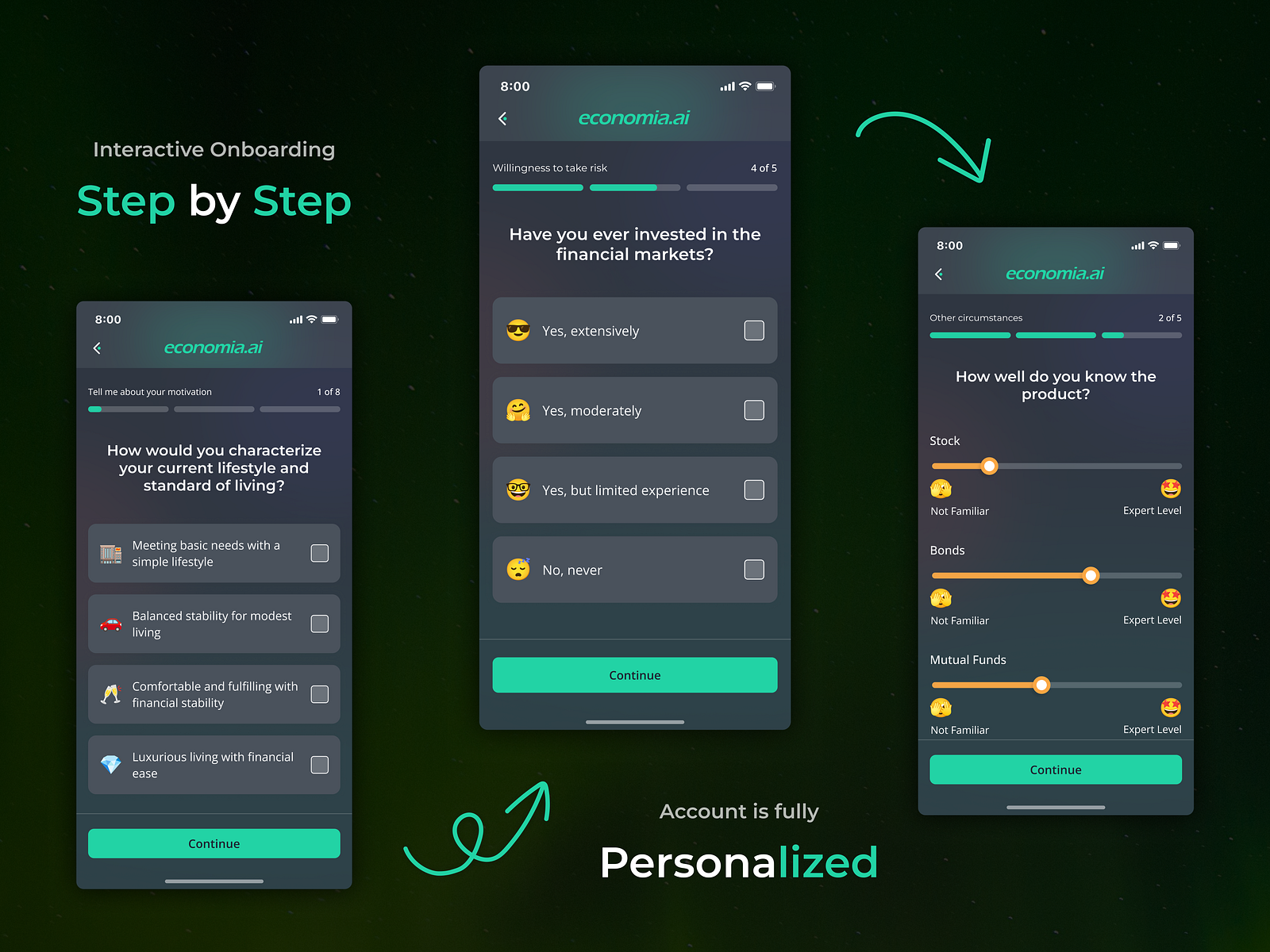 Onboarding Step by Step Template by brigit_dev on Dribbble