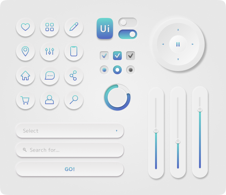 Neumorphic UI Kit by Ryta Izvarina 🇺🇦 on Dribbble