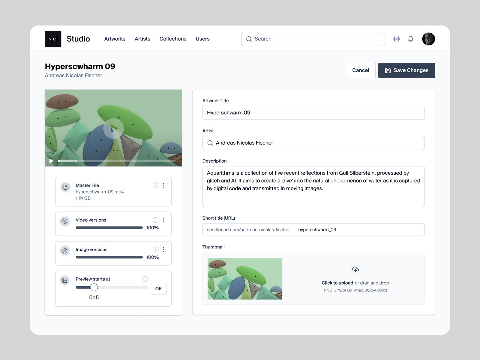 Sedition Artwork Management System by Karolis Masilionis on Dribbble
