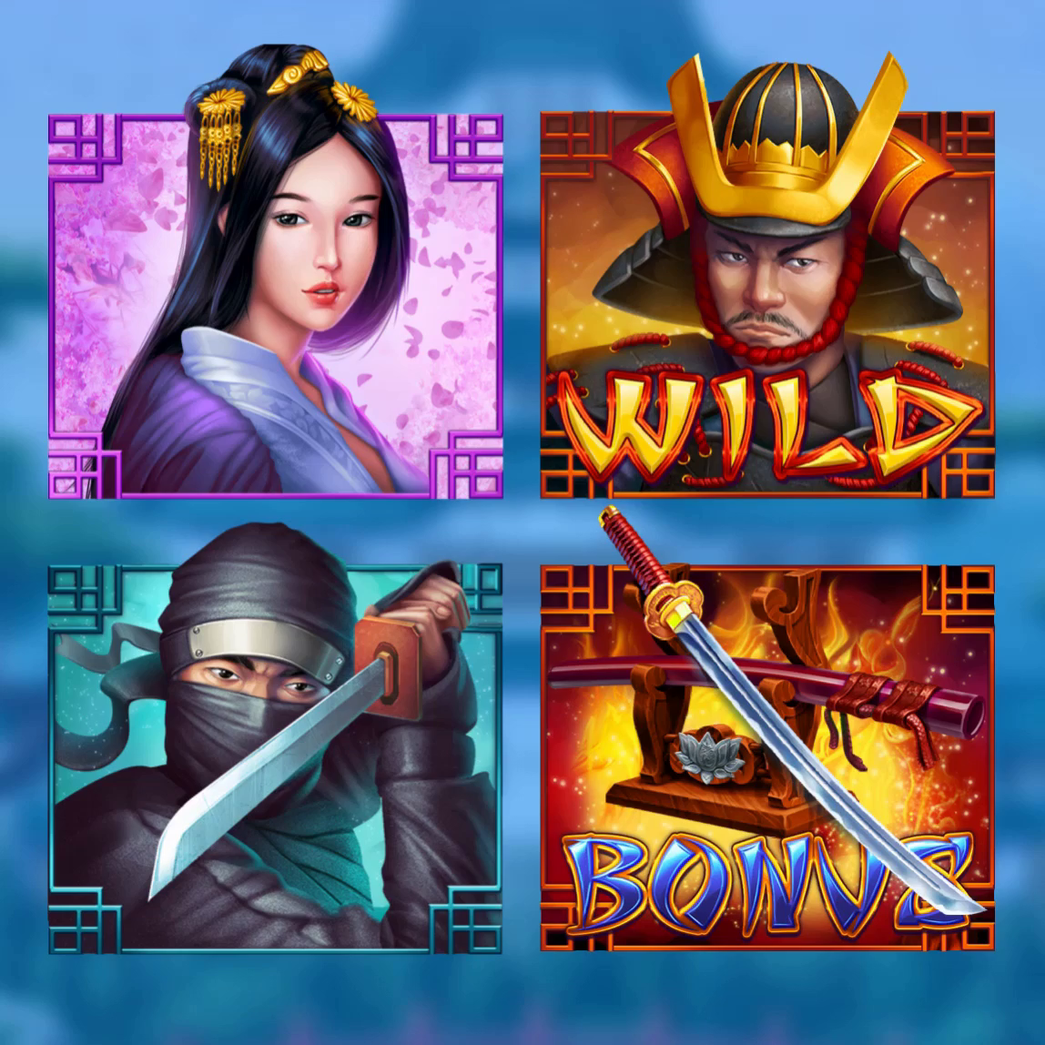 Shoguns themed slot machine - High symbols animation by Slotopaint on ... Shoguns themed slot machine - High symbols animation by Slotopaint on ...