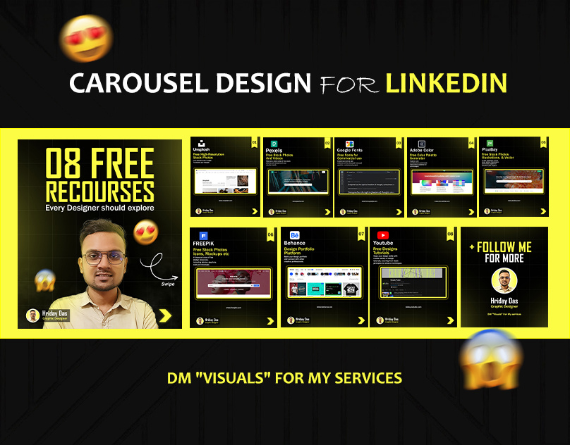 Linkedin Carousel Design by Hriday Das on Dribbble