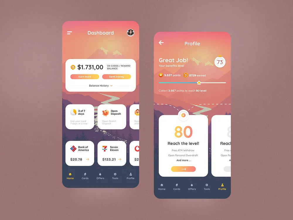 Rewards App designs, themes, templates and downloadable graphic ...