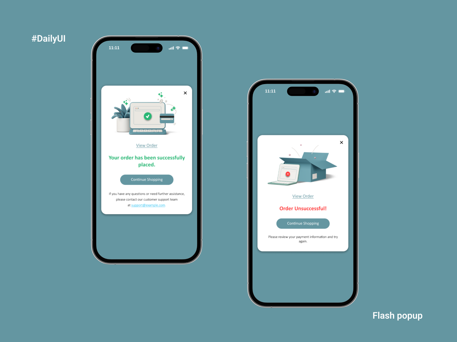 Flash Popup Ui By Naveen On Dribbble