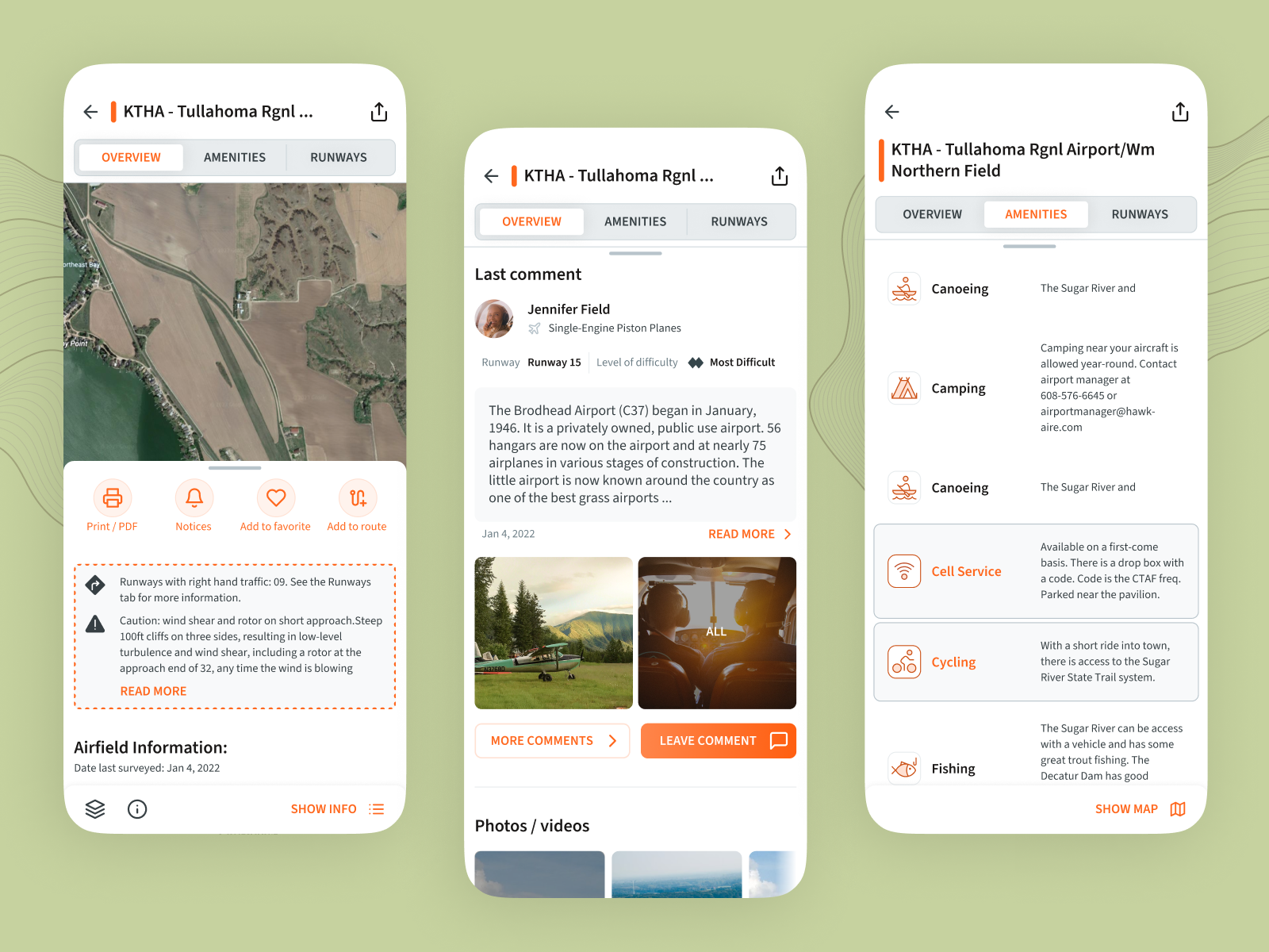 Airfield Details | The Airfield Guide by Stepan T. for Stfalcon on Dribbble