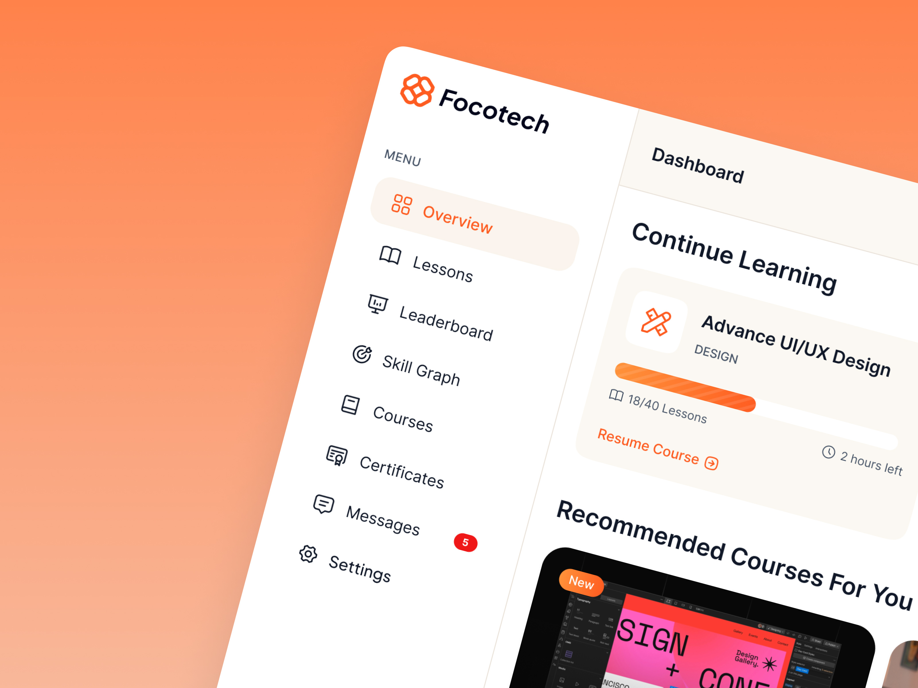 E-learning Educational Dashboard Design | Web App by FocoTik UI UX on ...